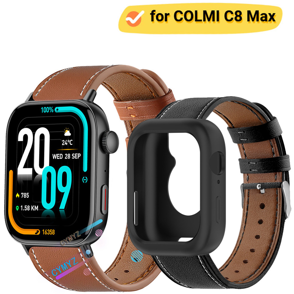Colmi C8 Max case ฟิล์มกันรอยหน้าจอ COLMI C8 Max สายหนัง สายรัดข้อมือกีฬา | Shopee Thailand
