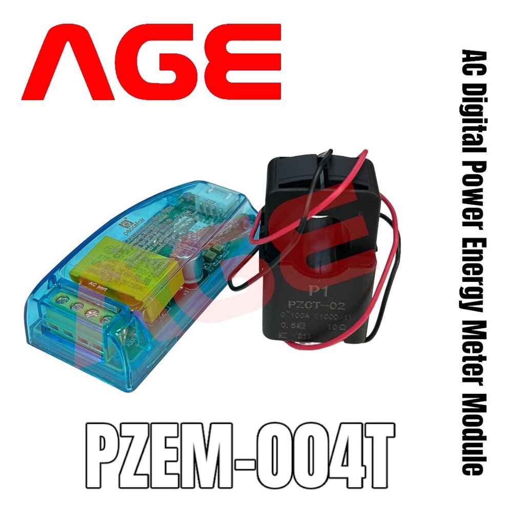 PZEM-004T AC Digital Power Energy Meter Module V3.0 100A โมดูลวัดการใช้ ...