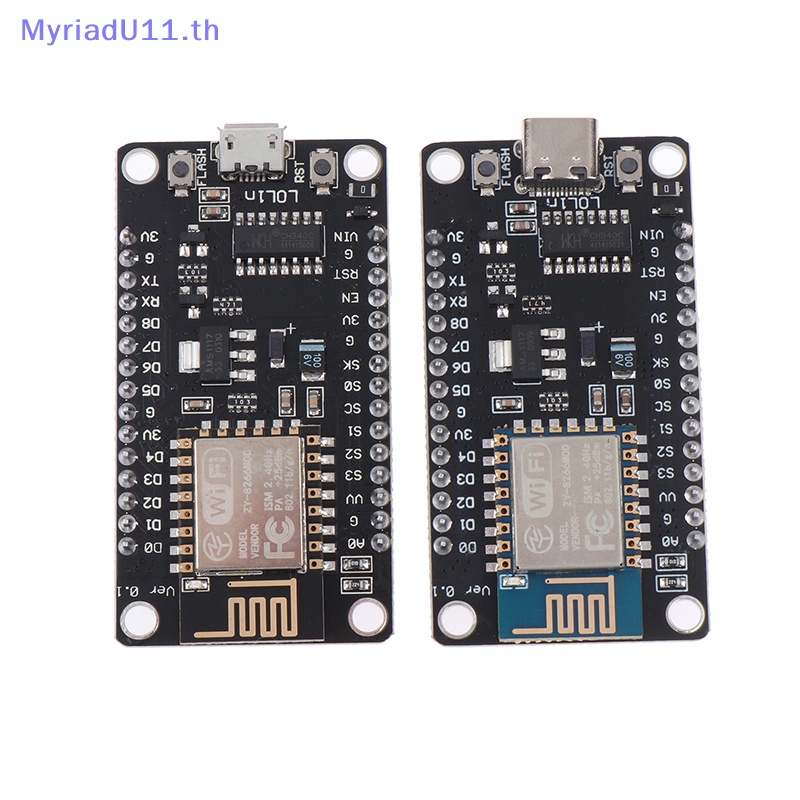 Myriadu โมดูลอินเตอร์เฟซ ESP8266 Serial Port Wifi NodeMCU Lua V3 อินเตอร์เน็ต TYPE-C Micro ...