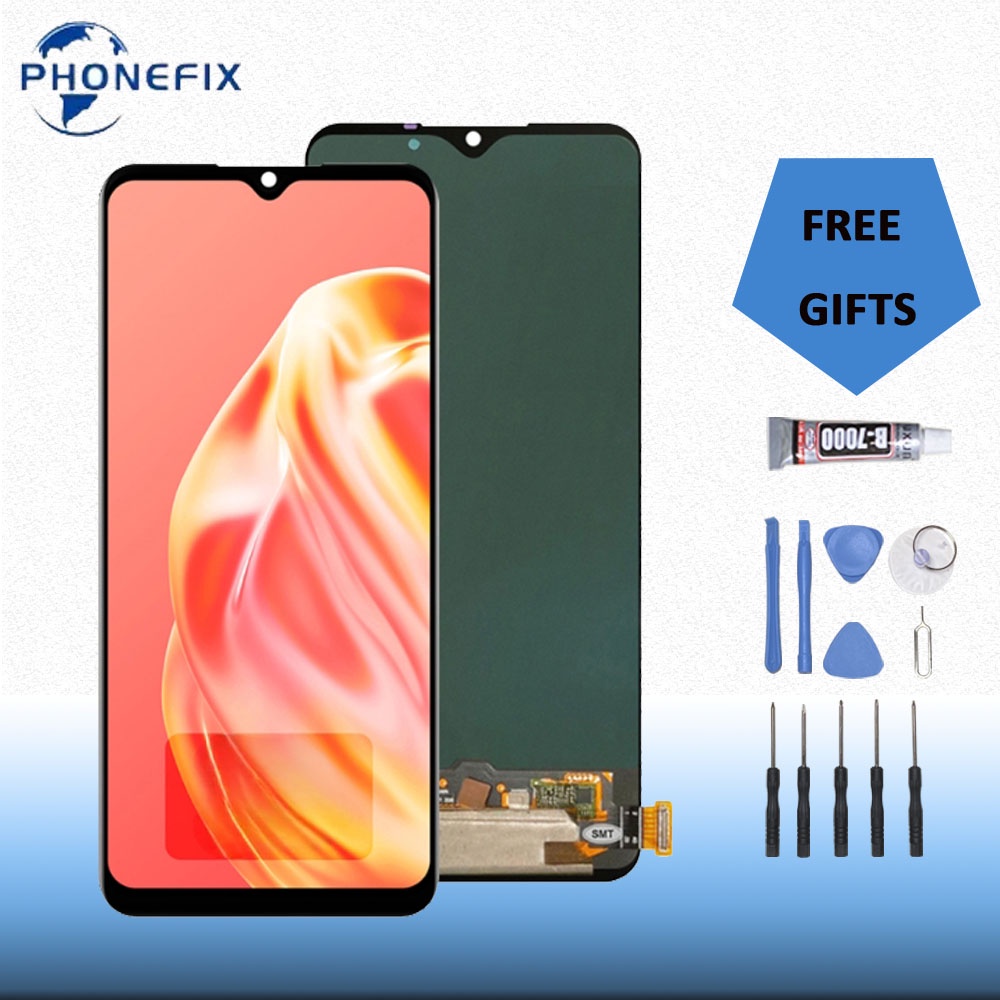 หน้าจอสัมผัสดิจิทัล Lcd พร้อมกรอบ แบบเปลี่ยน สําหรับ Oppo Reno 3 Reno3 ...