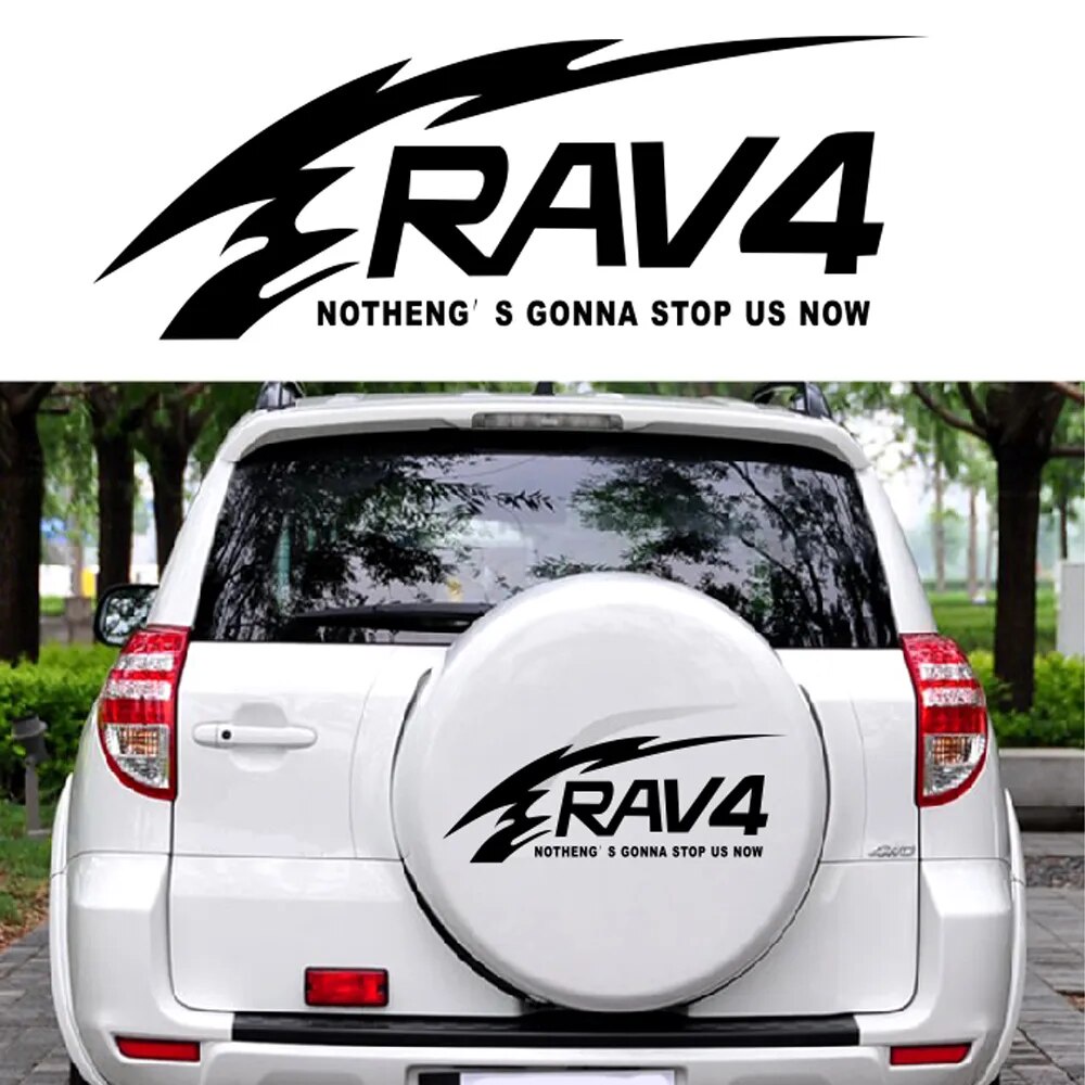 New Car Sticker Off-Road for Rav4 Spare Tire Decal Creative Racing ...
