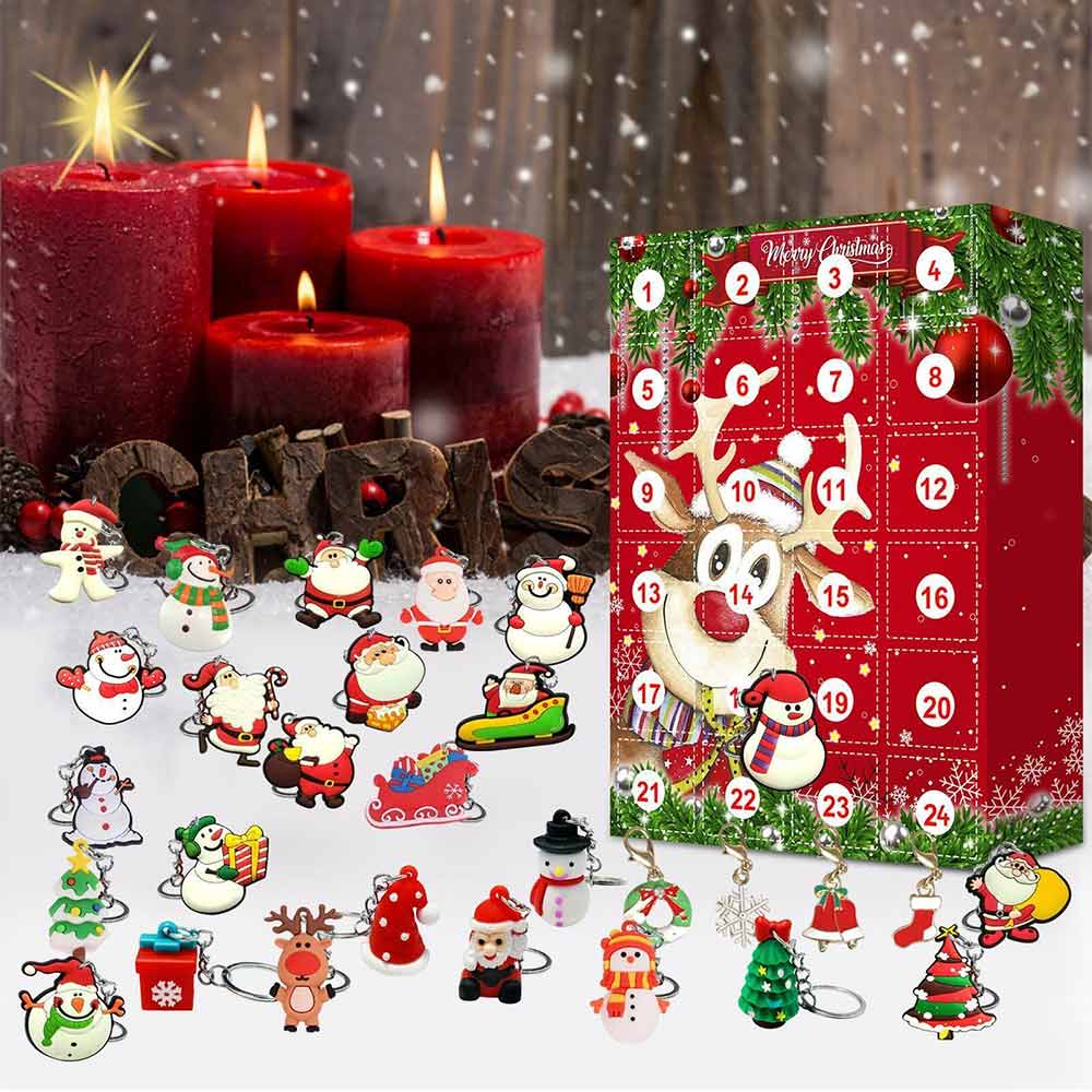 Advent Calendar Kids Christmas Calendar with Hanging Toys 24pcs ...