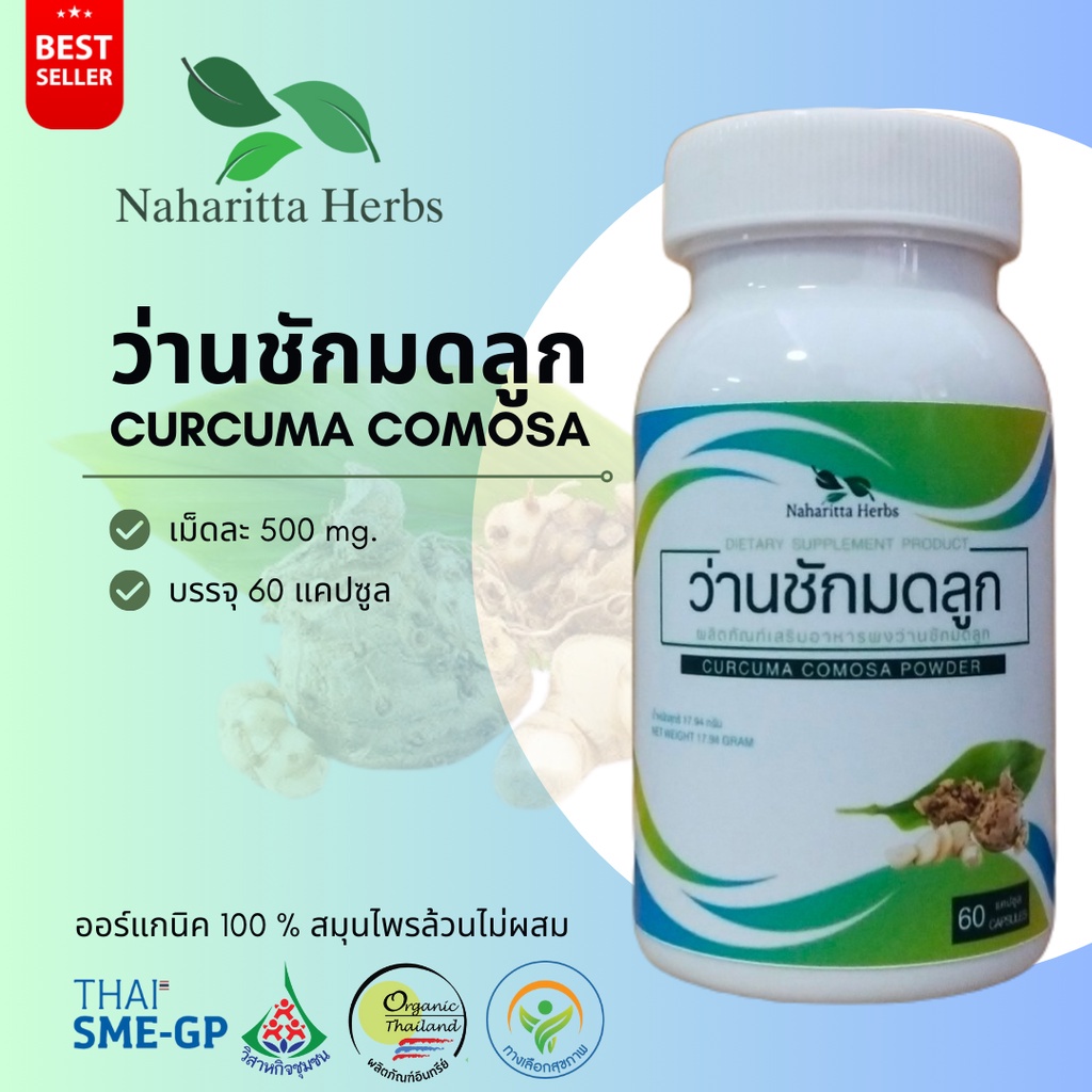 ว่านชักมดลูก Curcuma comosa 100% 60cap. | Shopee Thailand
