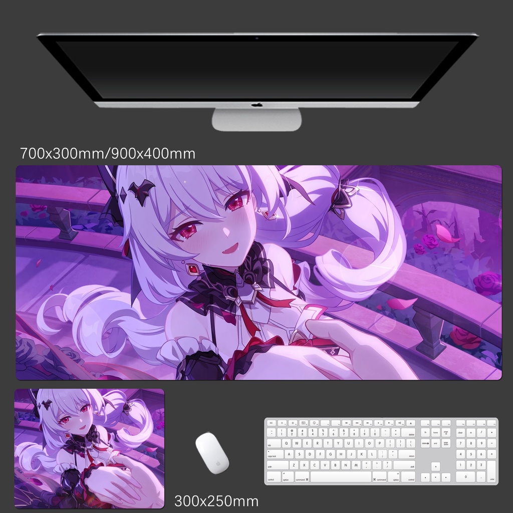 แผ่นรองเมาส์ คีย์บอร์ด ขนาดใหญ่ ลายสัญลักษณ์ Honkai Impact 3 Honkai ...