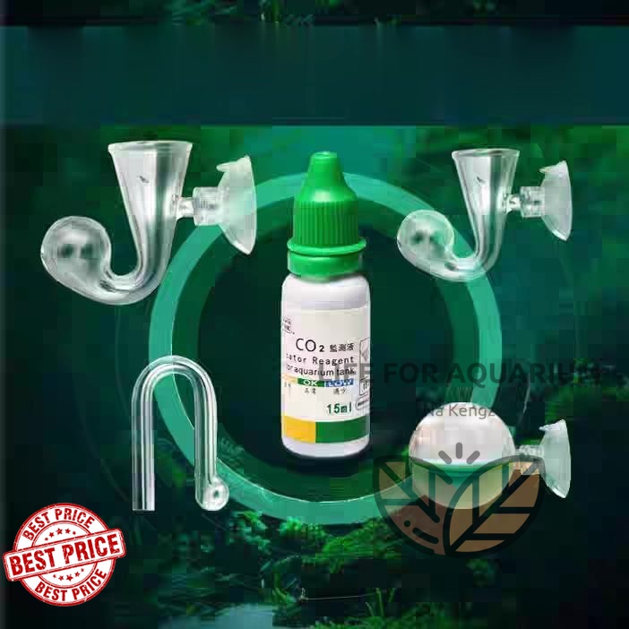 Drop Checker ดรอบเช็คเกอร์+น้ำยา วัดปริมาณ Co2 ในตู้ปลา ดรอปเช็คเกอร์ ...