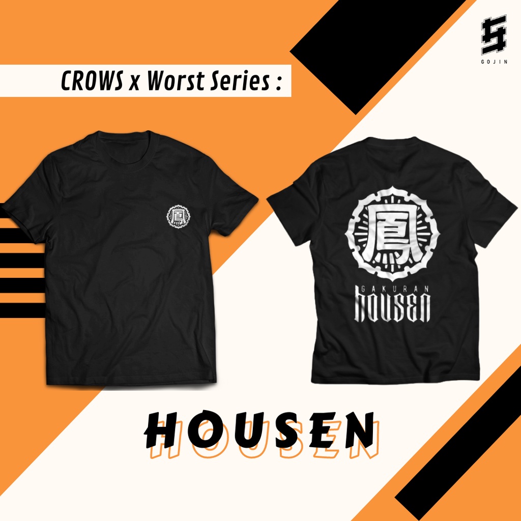 【สินค้าใหม่】เสื้อยืด Housen Cotton Combed 30s Crows X Worst Series ...