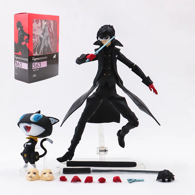 โมเดลฟิกเกอร์ Figma 363 Persona 5 Joker Morgana Amamiya Ren P5 ของเล่น ...