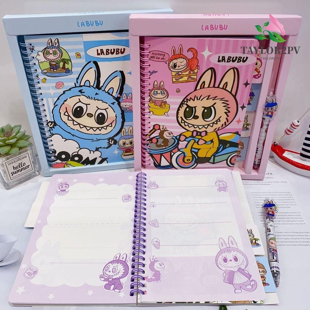 Taylor2pv คู่มือการ์ตูน, การ์ตูน 80 หน้า Labubu Coil Notebook, แบบพกพา ...