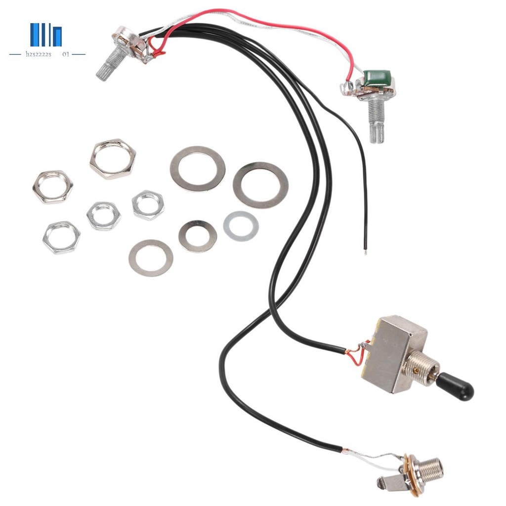 กีตาร์สายไฟ Prewired Two Pickup 500K Pots 3-Way Toggle Switch Silver | Shopee Thailand