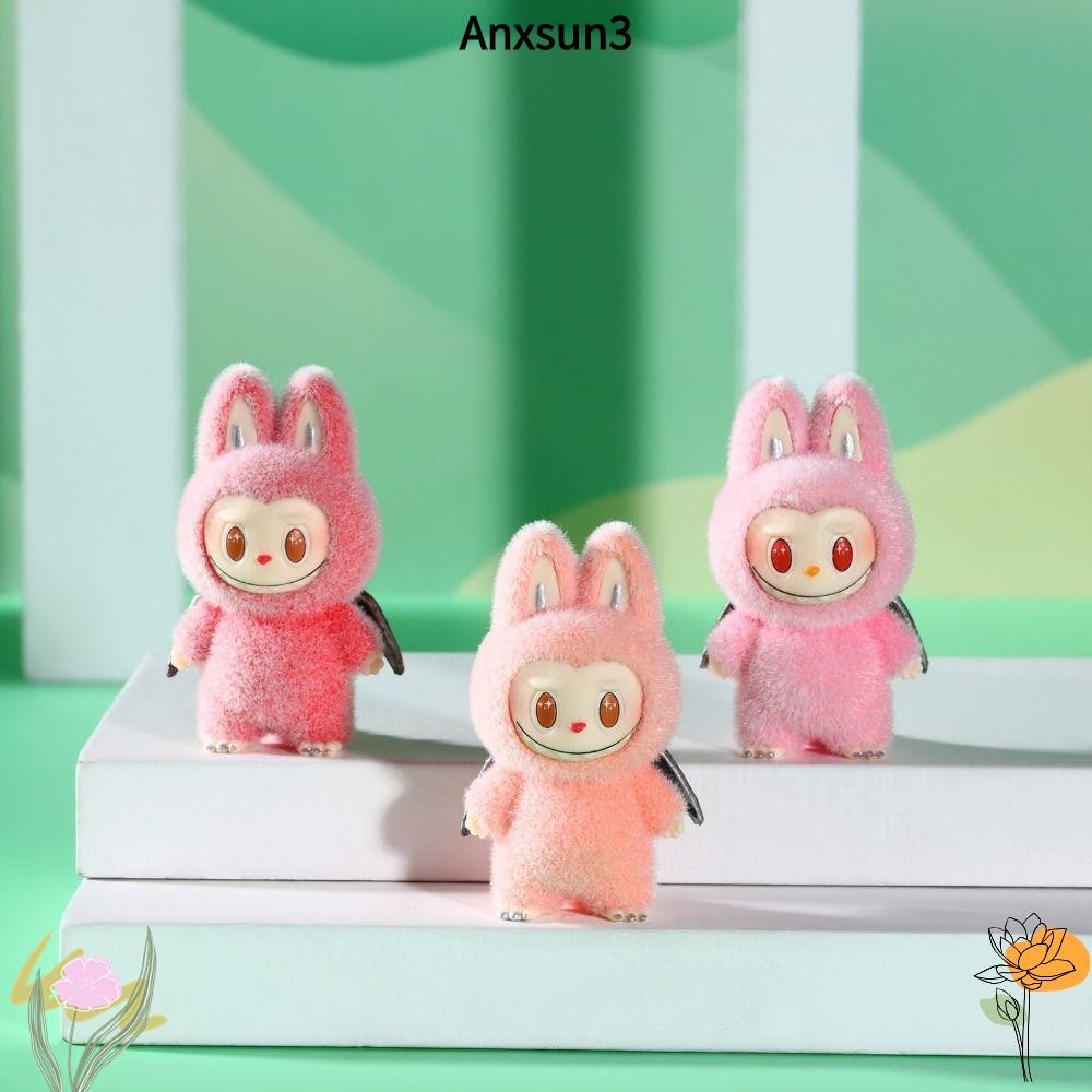 Anxsun3 Labubu Mini เครื่องประดับ, Zimomo Angel PVC Miniature Figurines ...