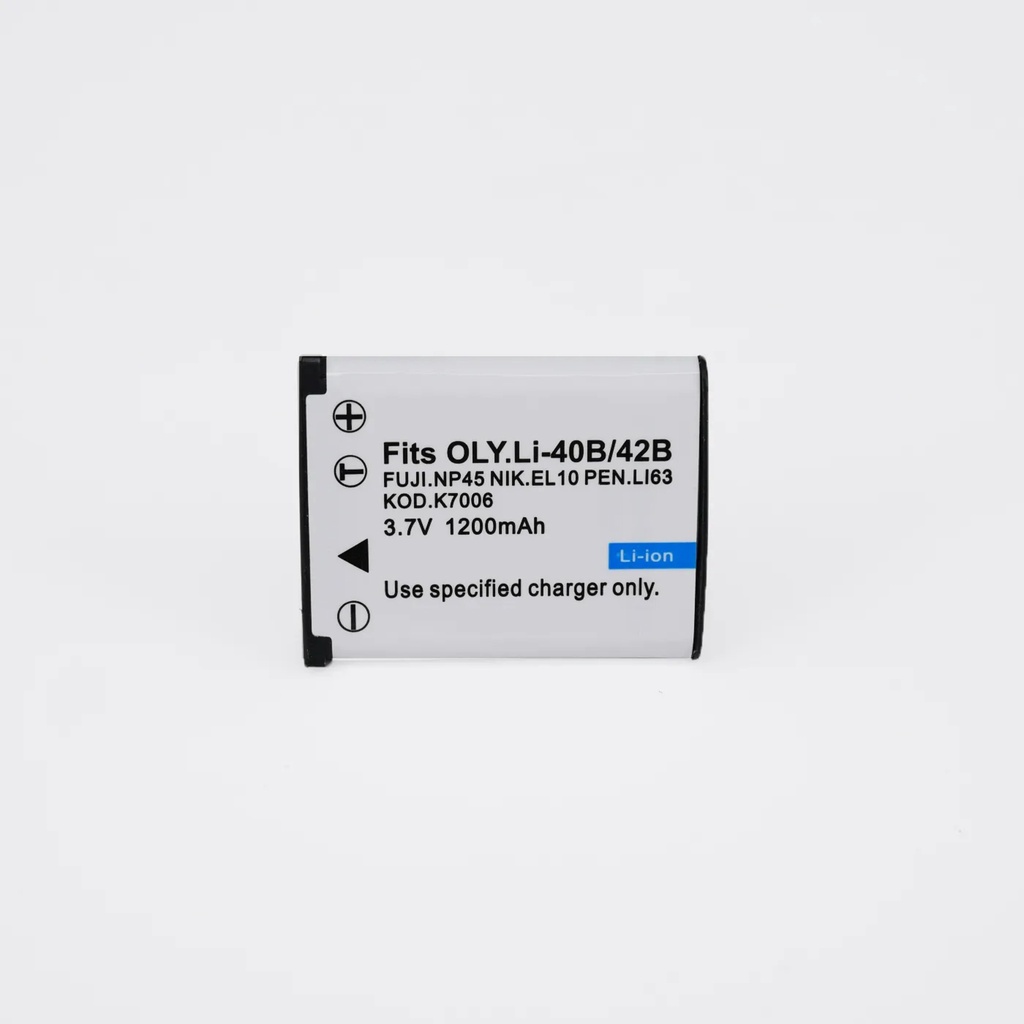 แบตเตอรี่กล้องโอลิมปัส รุ่น LI-40B/42B Replacement Battery for Olympus ...