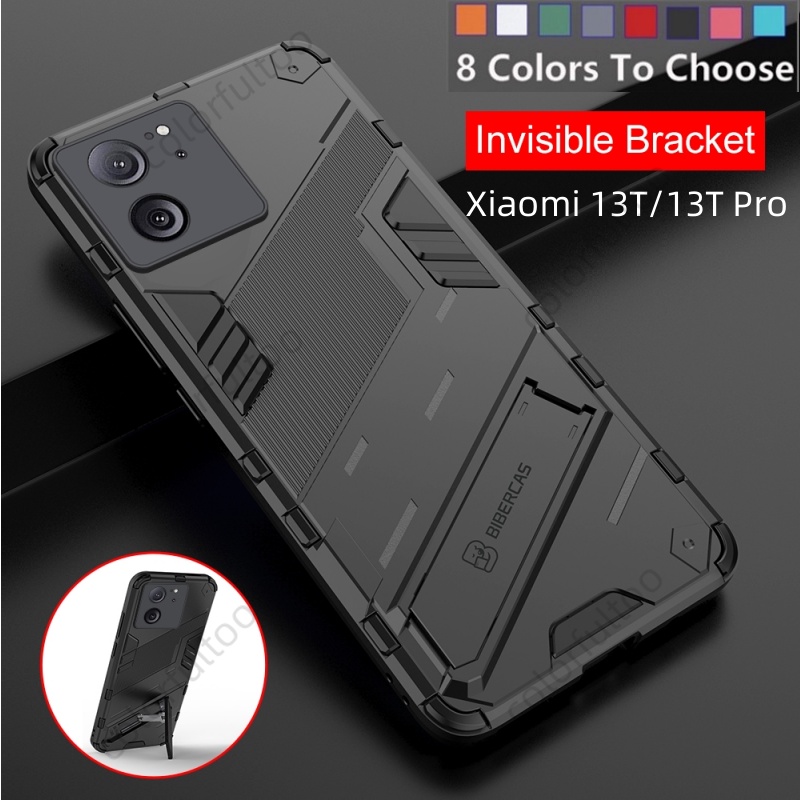 เคสโทรศัพท์มือถือแบบแข็ง กันกระแทก กันรอยกล้อง พร้อมที่ตั้งวาง สําหรับ Xiaomi 13T Pro 13 T 13 ...
