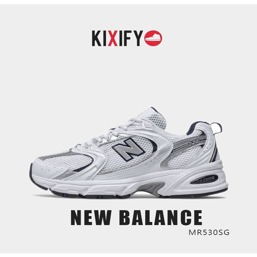 New Balance 530 MR530SG White and silver NB 530 💖 Sneakers nb530sg 100% ...
