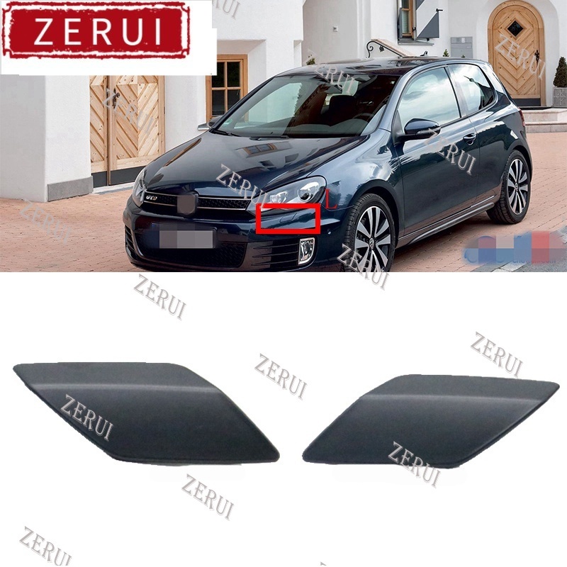 Zr ฝาครอบหัวฉีดไฟหน้ารถยนต์ 5K0955109G 5K0955110G สําหรับ VW Golf 6 MK6 ...