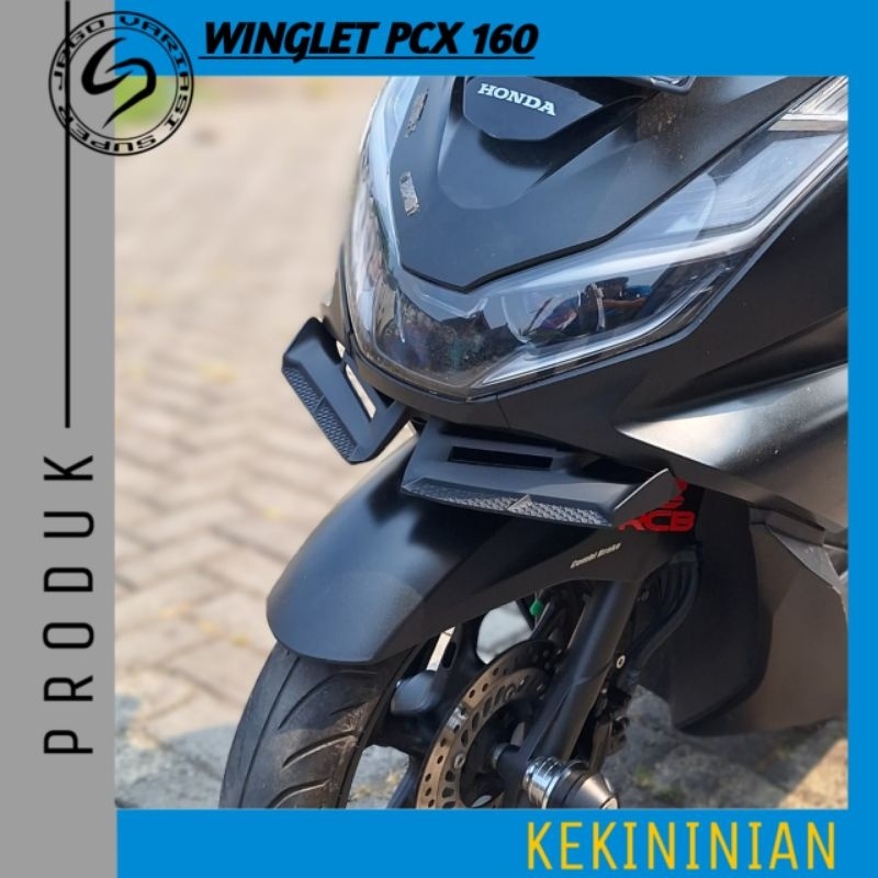 Winglet Winglet PCX 160 MHR Racing ABS Plastic Plus Bolt | Shopee Thailand