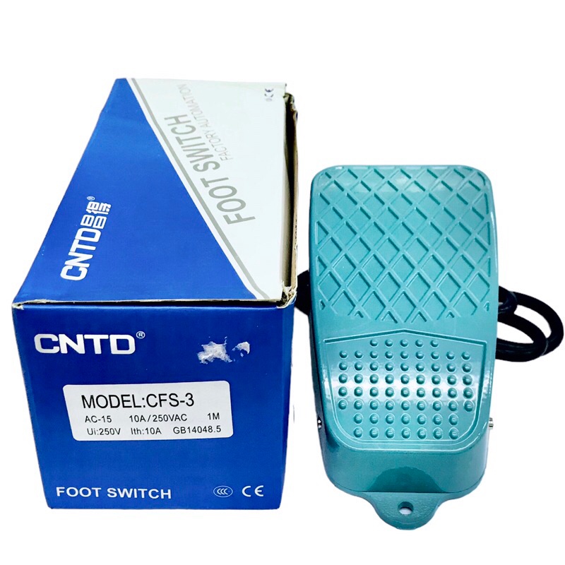 Switch Foot CFS-3สวิตช์เท้าเหยียบ 10A 220-250V แบบกดติด ปล่อยดับ ...