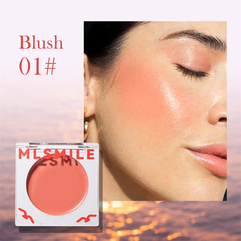 MLSMILE Matte Blush Cream Monochrome Smooth Cheek Tint Mud Blusher ...