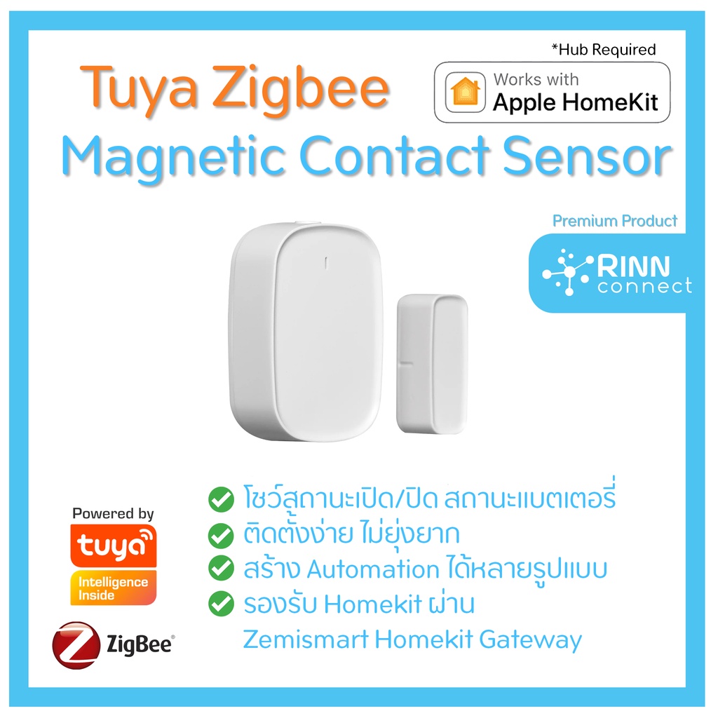 MOES Tuya Zigbee Contact Sensor - เซนเซอร์ เปิด ปิด เซ็นเซอร์ประตู Tuya ...