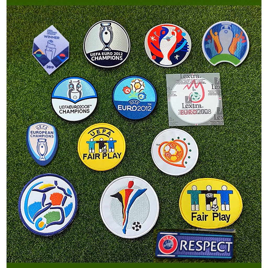 EURO PATCH และเคารพ Badge ป้ายฟุตบอลถ่ายโอนความร้อน | Shopee Thailand