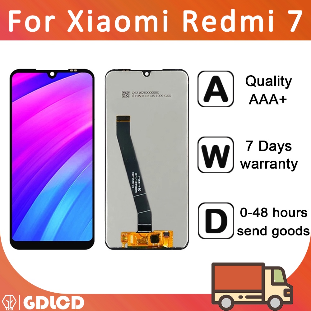 อะไหล่หน้าจอสัมผัสดิจิทัล LCD แบบเปลี่ยน สําหรับ Xiaomi Redmi 7 ...