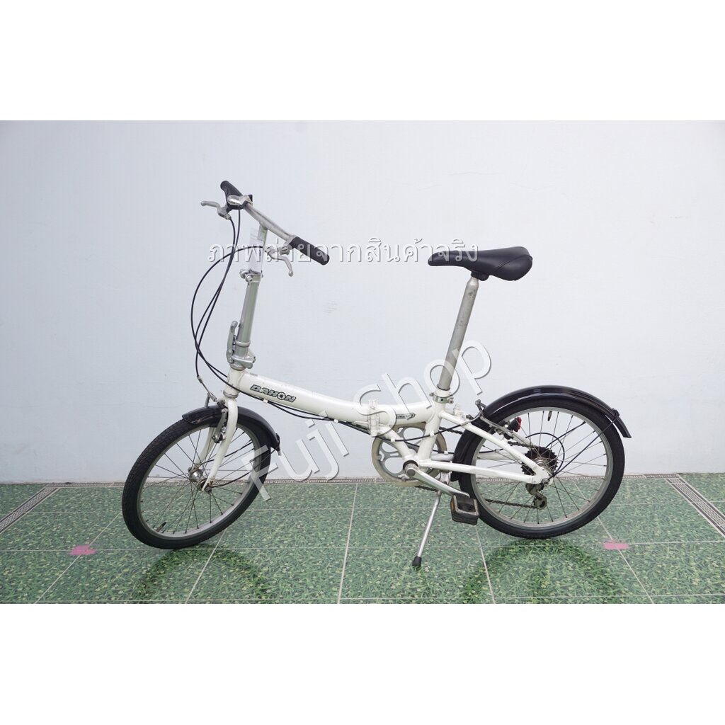 จักรยานพับได้ญี่ปุ่น - ล้อ 20 นิ้ว - มีเกียร์ - อลูมิเนียม - Dahon Metro - สีขาว [จักรยานมือสอง ...
