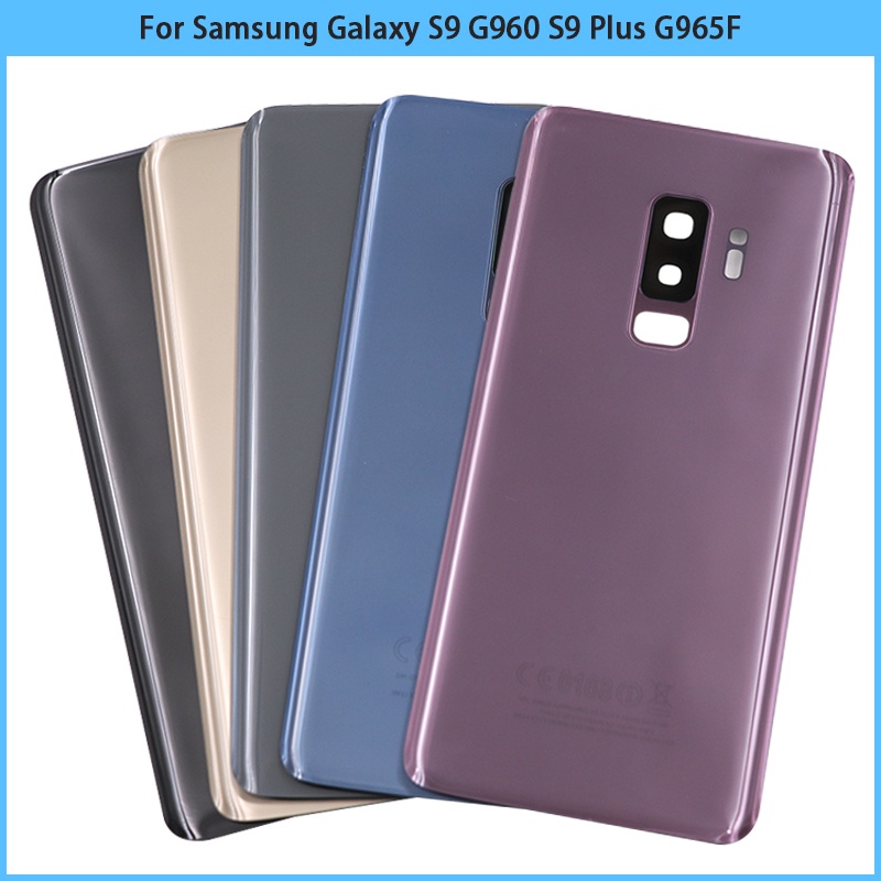 ใหม่สําหรับ Samsung Galaxy S9 G960/S9 Plus G965 SM-G965F แบตเตอรี่ฝา ...