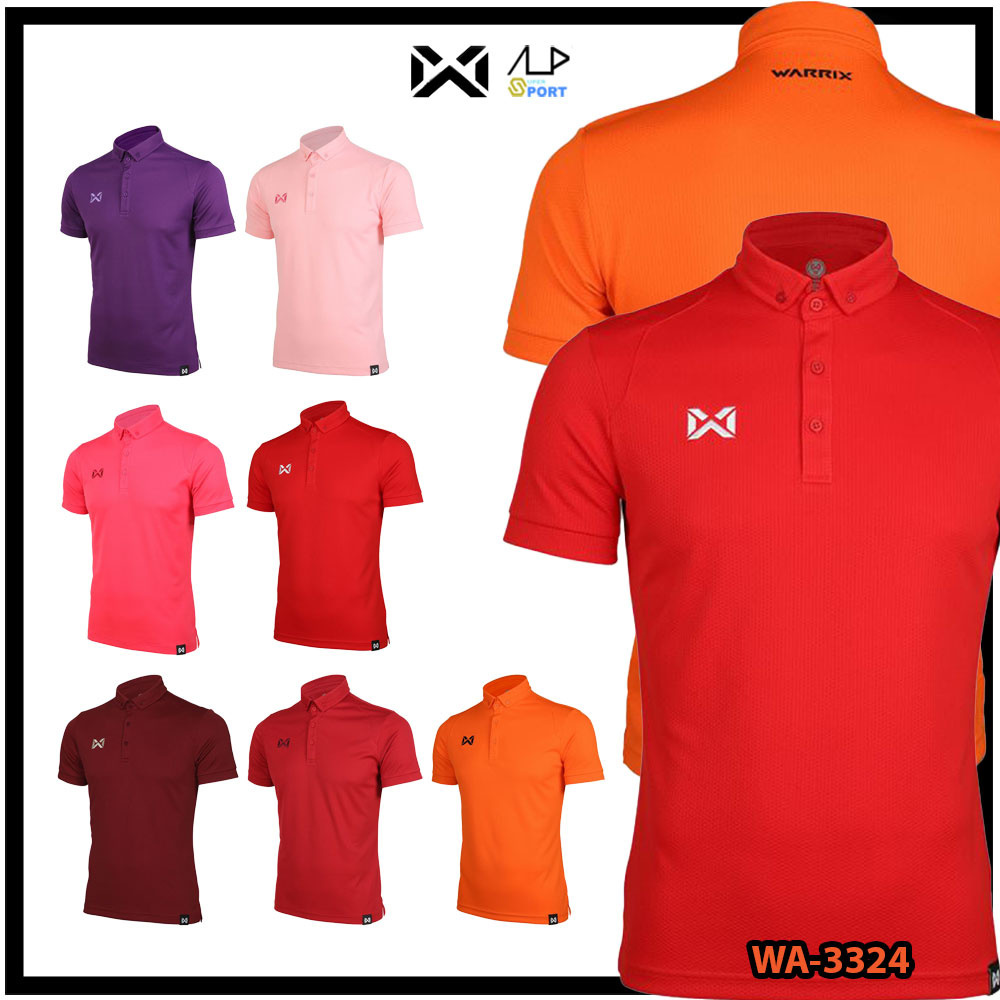 💥ลดโหดเหลือ235บาท💥 เสื้อโปโล warrix วอริกซ์ รุ่น BUBBLE WA-3324 WA3324 WA-PLA024 S1 แท้100% ...
