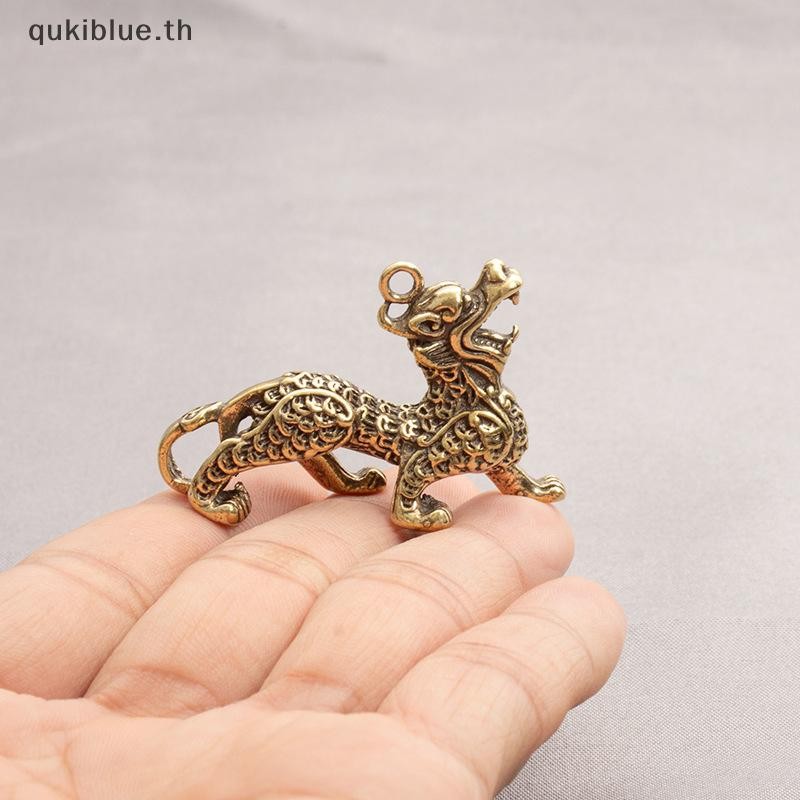 Qukiblue.th 1PC รูปปั้น Figurine ความมั่งคั่งทองเหลือง Decor ความเจริญรุ่งเรืองสไตล์จีน ...