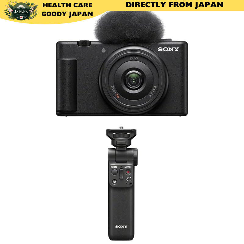 SONY 【ZV-1F and Grip Set】 Perfect for those who want to enjoy Vlogging comfortably. ZV-1F Black ...