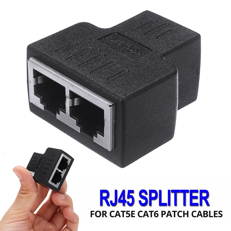 อะแดปเตอร์แยก RJ45 LAN Ethernet Cable 1-2 Way Dual Female Port ...