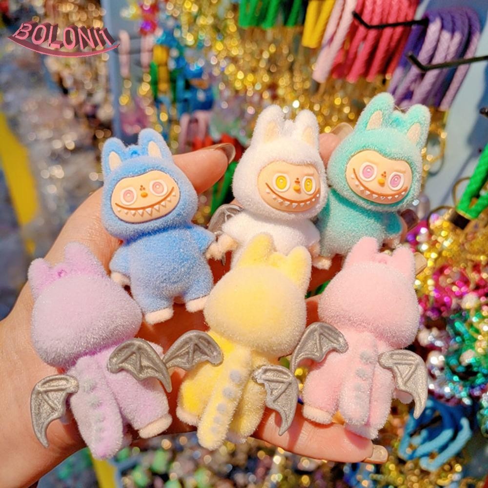 Bo Chief Labubu Key Ring, Candy Color Kawaii Wings Labubu จี้, น่ารัก ...