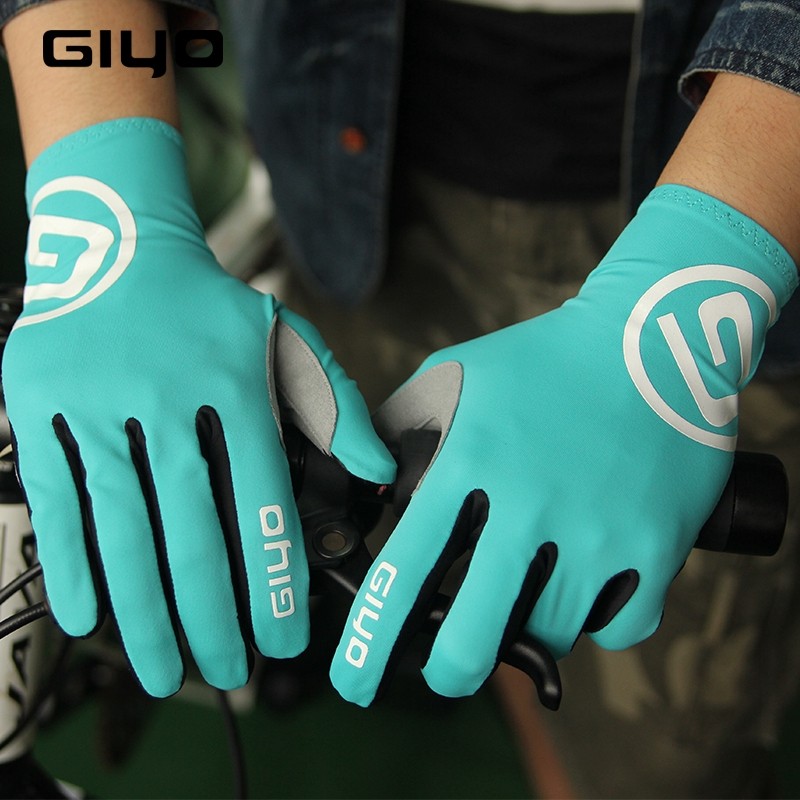 Giyo Full Fingers Of Gel กีฬารอบถุงมือผู้หญิงจักรยานผู้ชายถุงมือ Mtb ...