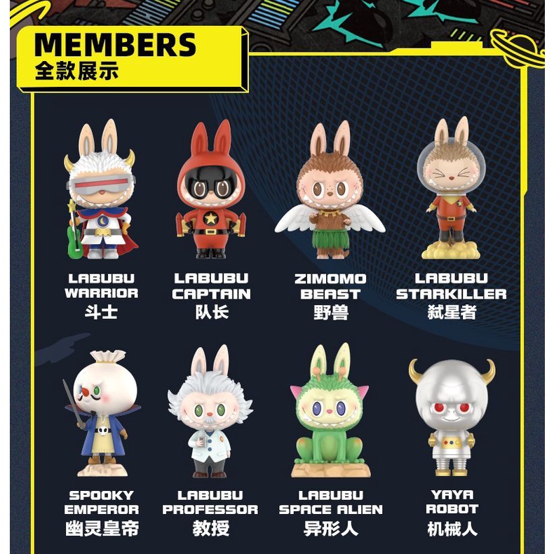 ฟิกเกอร์ POPMART POPMART LABUBU LABUBU The monsters space Adventures ...