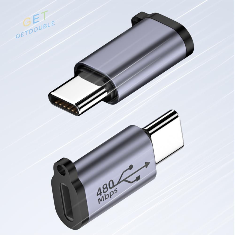 [Getdouble.th] อุปกรณ์ขยาย Micro USB 8 Pin เป็น USB C 18W 12W 480Mbps ...