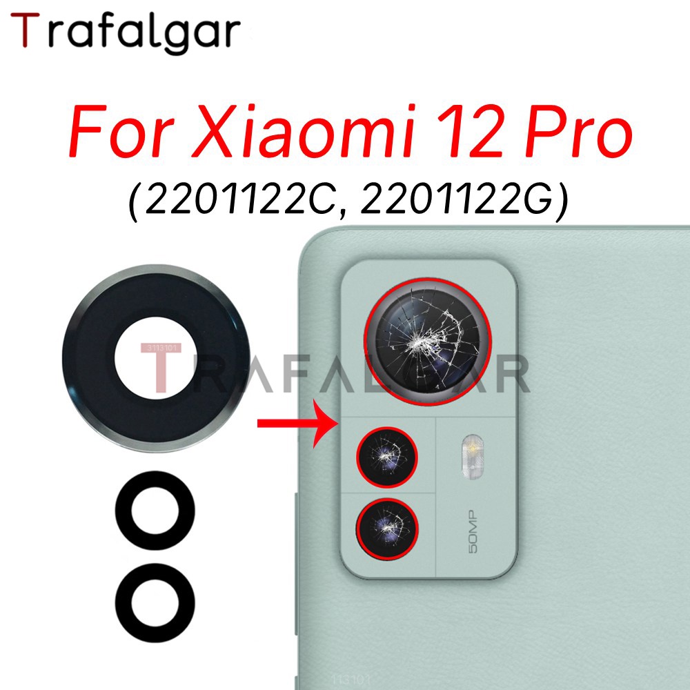 เลนส์กระจกกล้องด้านหลัง สําหรับ Xiaomi 12 Pro 5G 2201122C 2201122G ...