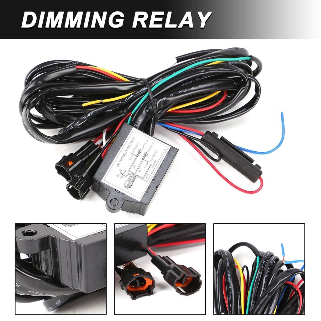 DRL Auto LED Daytime Running Light Dimmer Relay On/Off Controller Switch Harness | Shopee Thailand