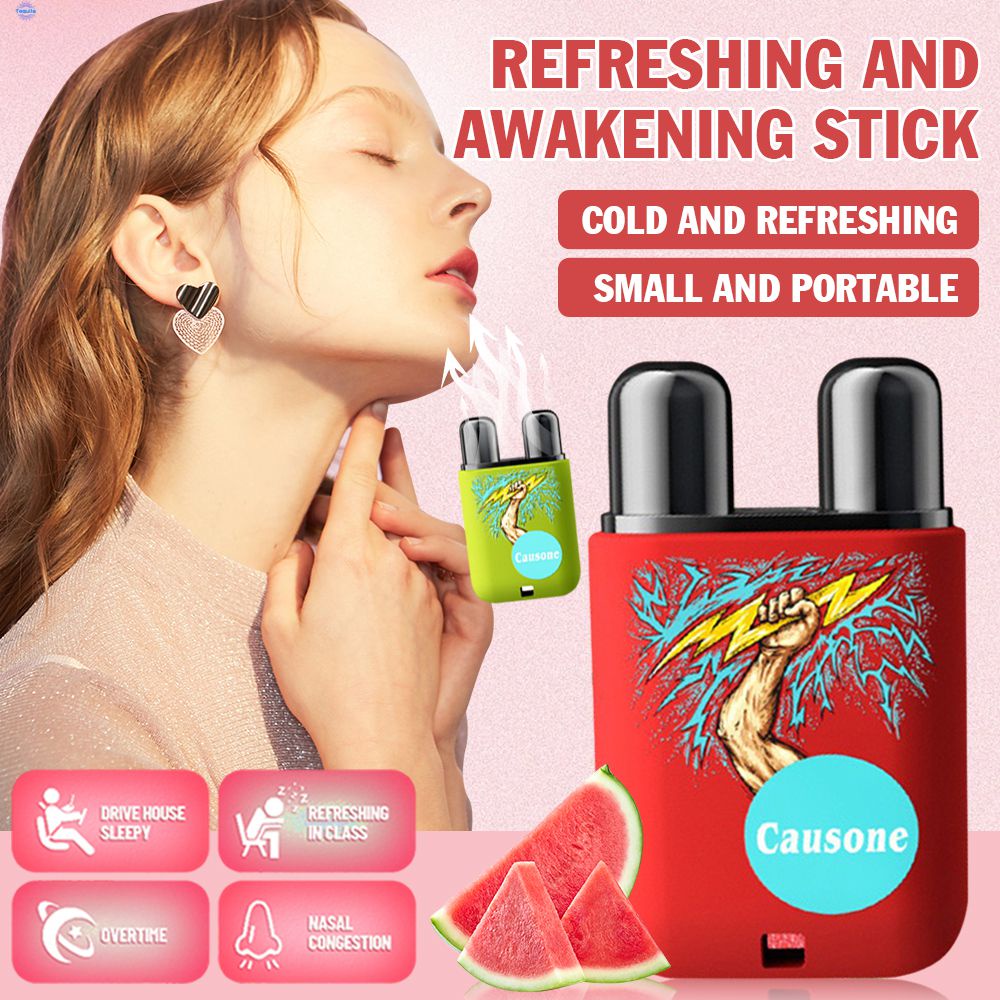 6 สี Double Hole Vital Oil Energy Bar Cool Nostril Nasal Inhaler สดชื่น ...