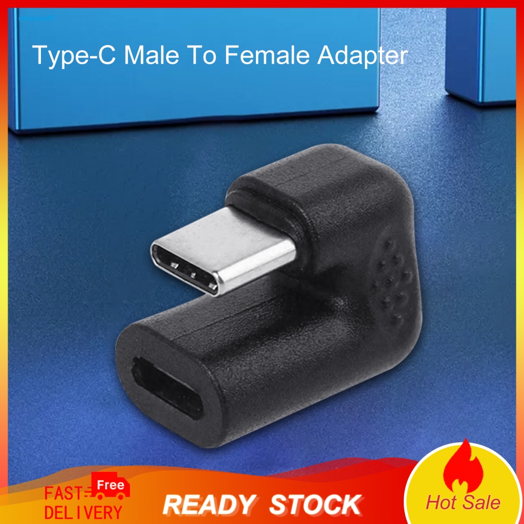 Setn อะแดปเตอร์แปลง USB 31 Type-C ตัวผู้ เป็นตัวเมีย มุมขวา 180 องศา ขนาดเล็ก พกพาง่าย สําหรับ ...
