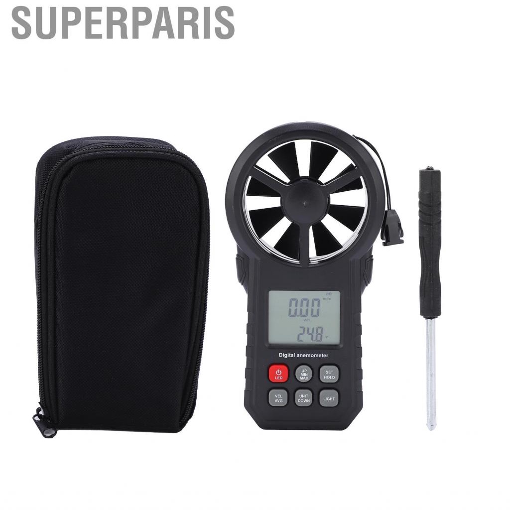 Superparis MS6252A Anemometer Wind Speed Gauge Tester Meter With ...