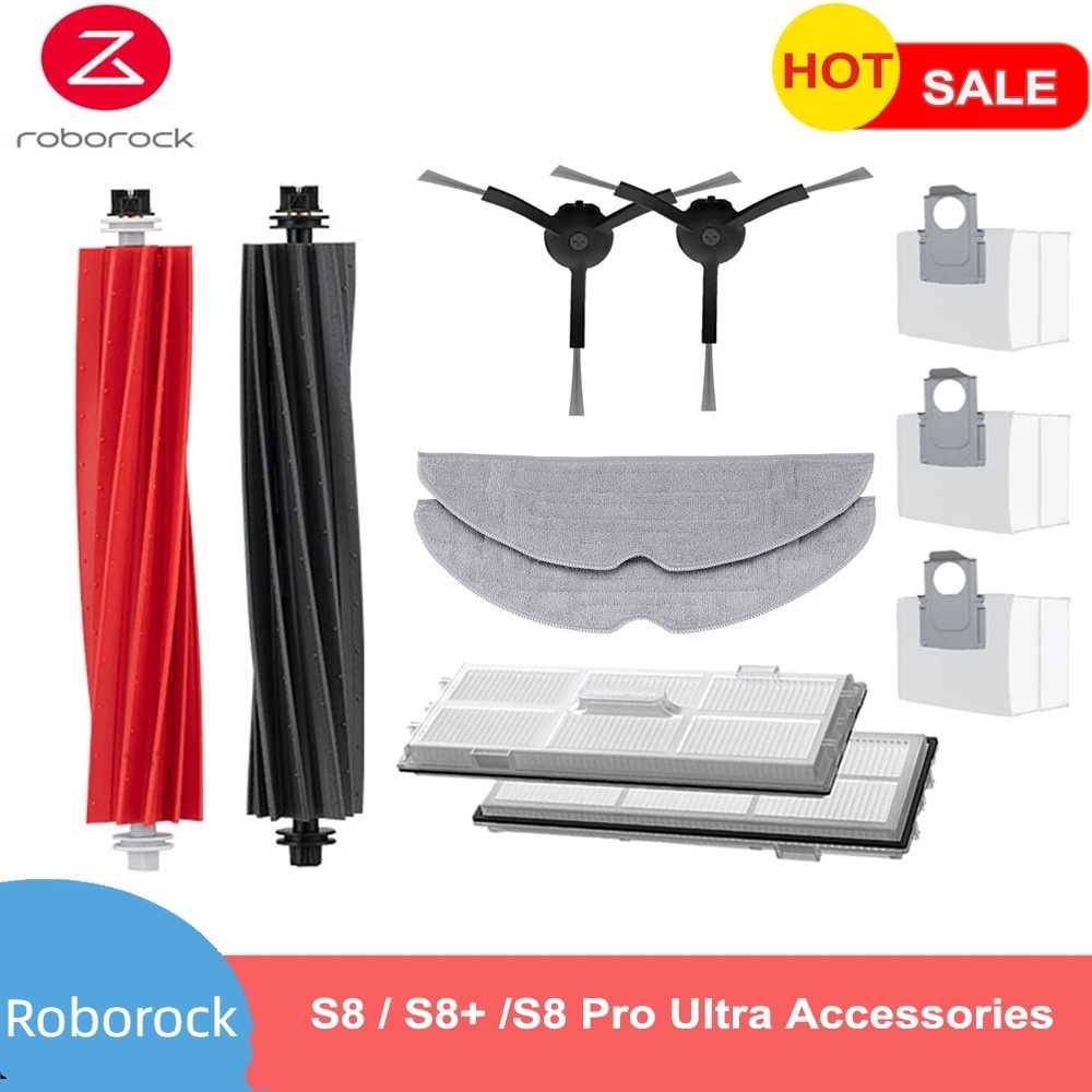 Roborock S8 Pro Ultra G20 อุปกรณ์เสริมหุ่นยนต์ดูดฝุ่น แปรงหลัก แปรงด้านข้าง ตัวกรองฝุ่น | Shopee ...