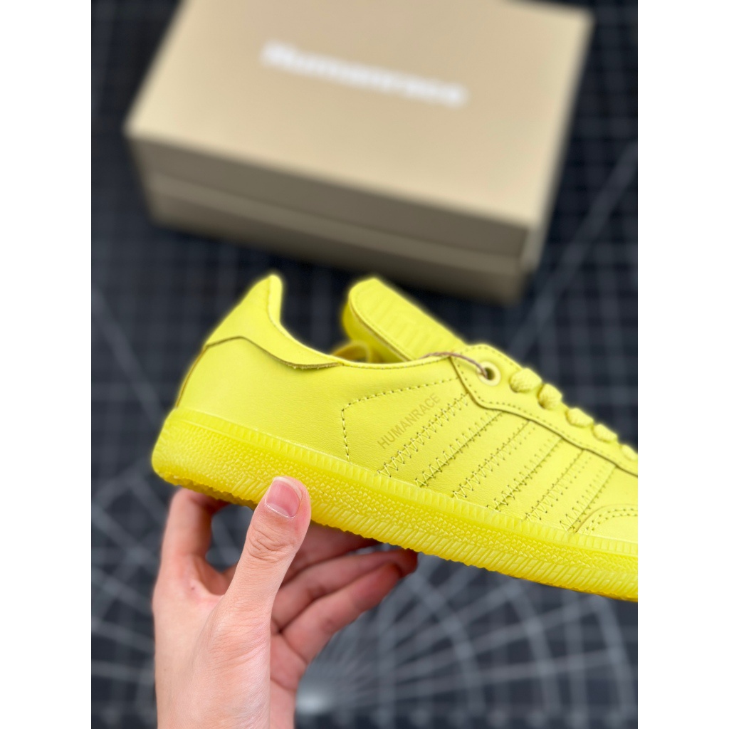 【Herbie】Pharrell Williams x Adidas Samba Low Yellow Sports Casual ...