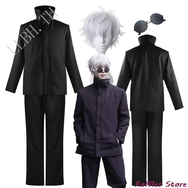 Anime Jujutsu Kaisen Gojo Satoru Cosplay Costume Uniform Gojo Satoru ...