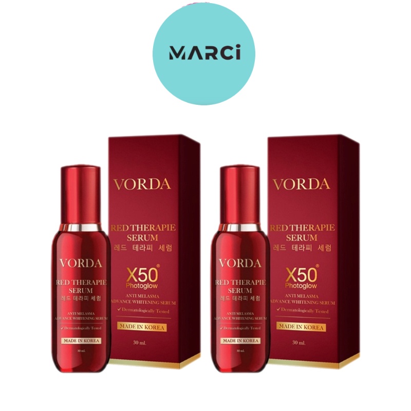 [EXP 21/08/2024 ] [2 ขวด] Vorda Red Therapie Serum เซรั่มจักรพรรดินีจากเกาหลี [30 ml.] | Shopee ...
