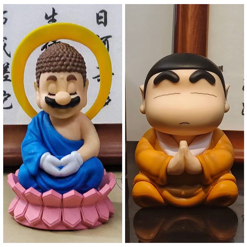 โมเดลฟิกเกอร์ อนิเมะชินจัง มังงะ Sakyamuni Buddha Shin Chan Figura ...