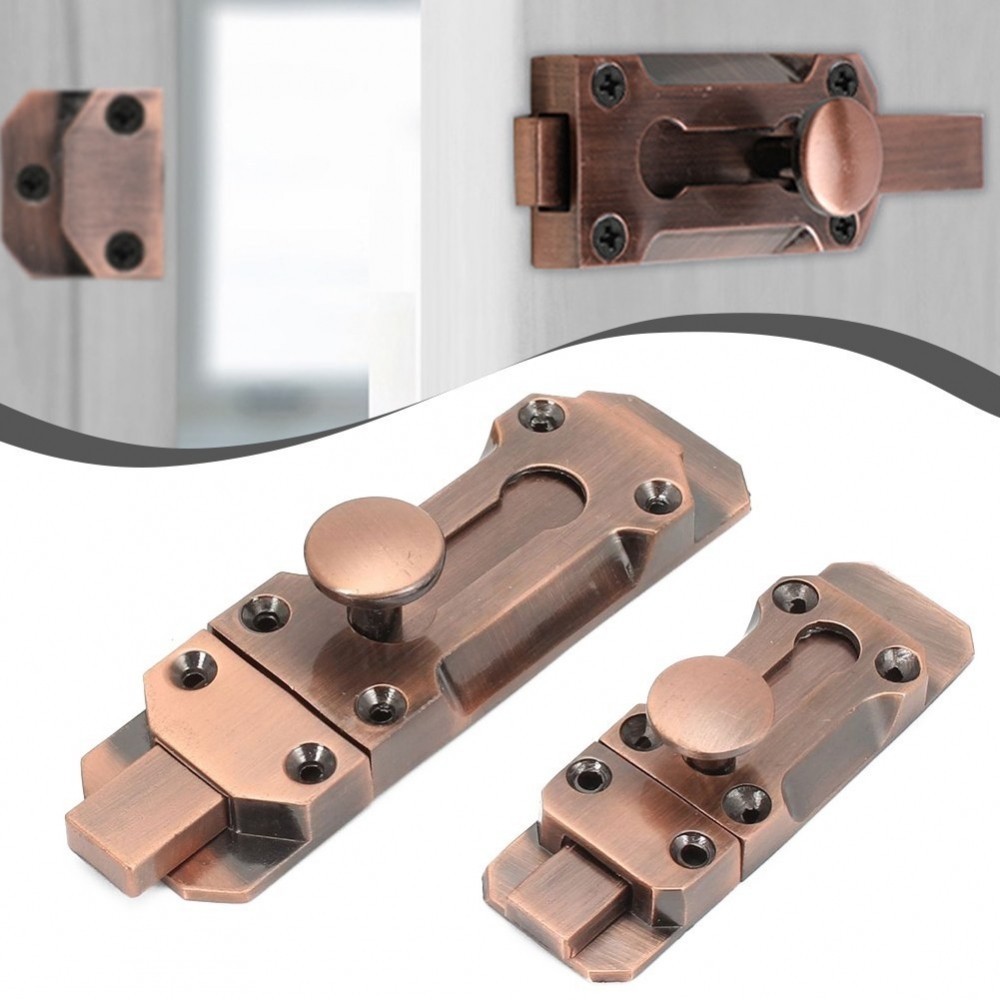 Bolt Flat Latch Enhanced Security Slide Gate Latch สังกะสีอัลลอยด์ ...