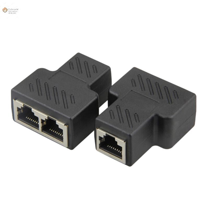 Cod 1 ถึง 2 LAN ethernet Network Cable RJ45 Splitter Plug Adapter ...