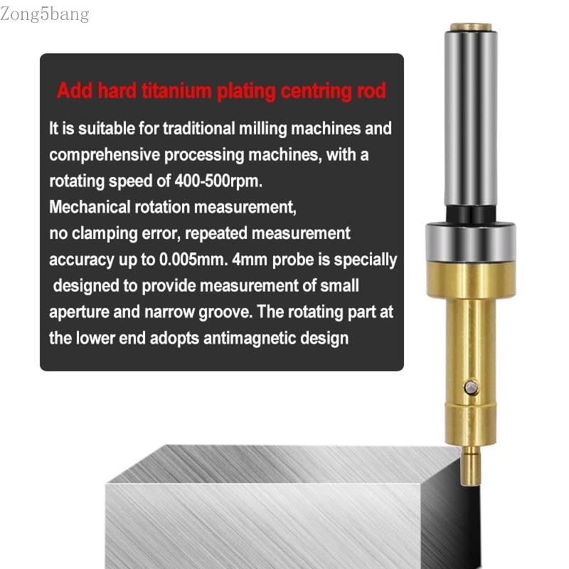 Zong Titanium-plated Centering Rod Non-magnetic Edge Finder ก้านกลาง ...