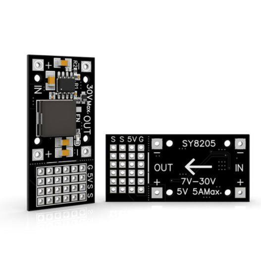 DC-DC 7V-24V to 5V 5A Servo Driver Step-down Module SY8205 MP2482 6 channel | Shopee Thailand