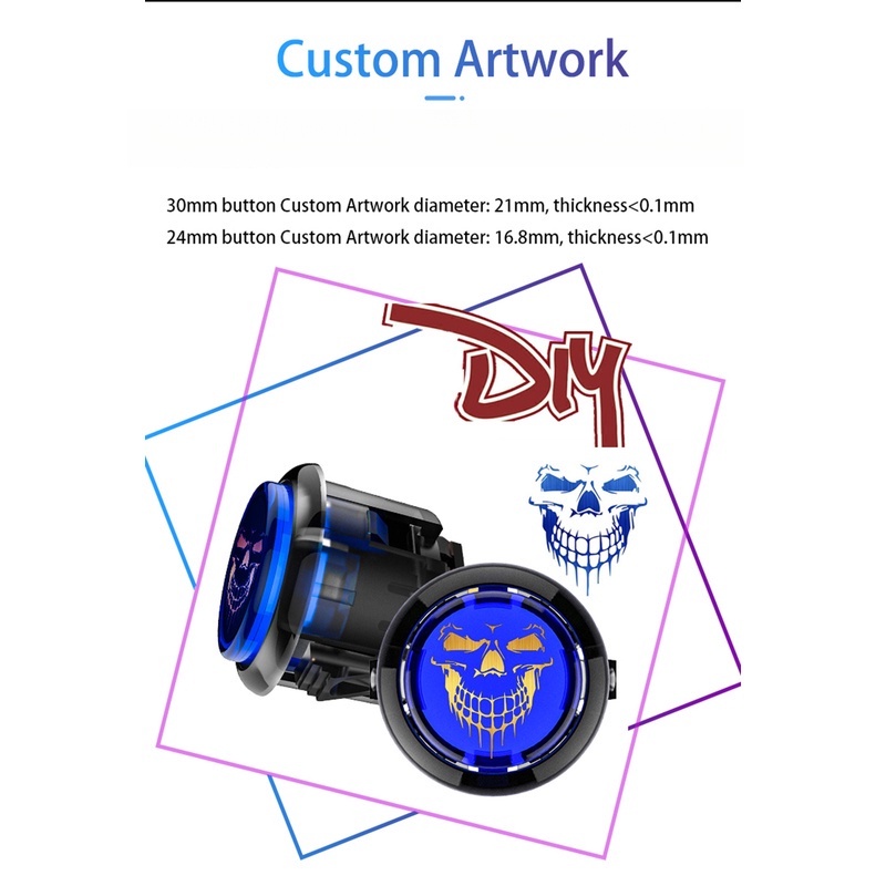 Qanba HITBOX ปุ่มกดรีโมตคอนโทรล KS 30 24 มม. YVY1 | Shopee Thailand