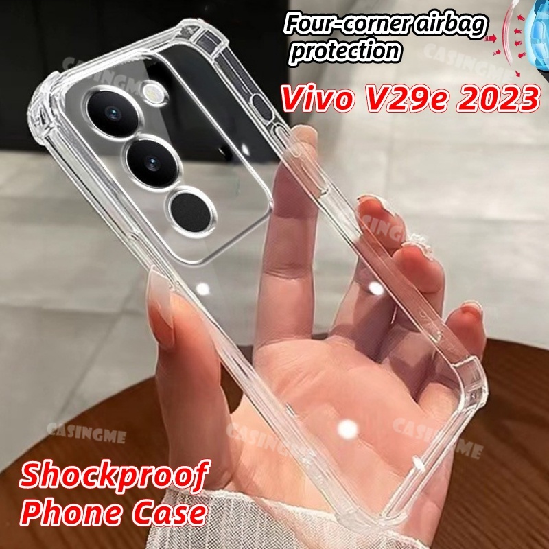 เคสซิลิโคนใส กันกระแทก สําหรับ Vivo V29E 2023 Vivo V29E V 29 29V V29E VivoV29E V 29E V29 E 5G ...
